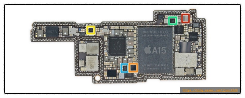 [Apple] iPhone 13 Pro의 메인보드 구조 & 부품 정보 (+재조립 방법) : 네이버 블로그