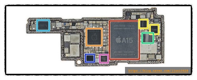[Apple] iPhone 13 Pro의 메인보드 구조 & 부품 정보 (+재조립 방법) : 네이버 블로그