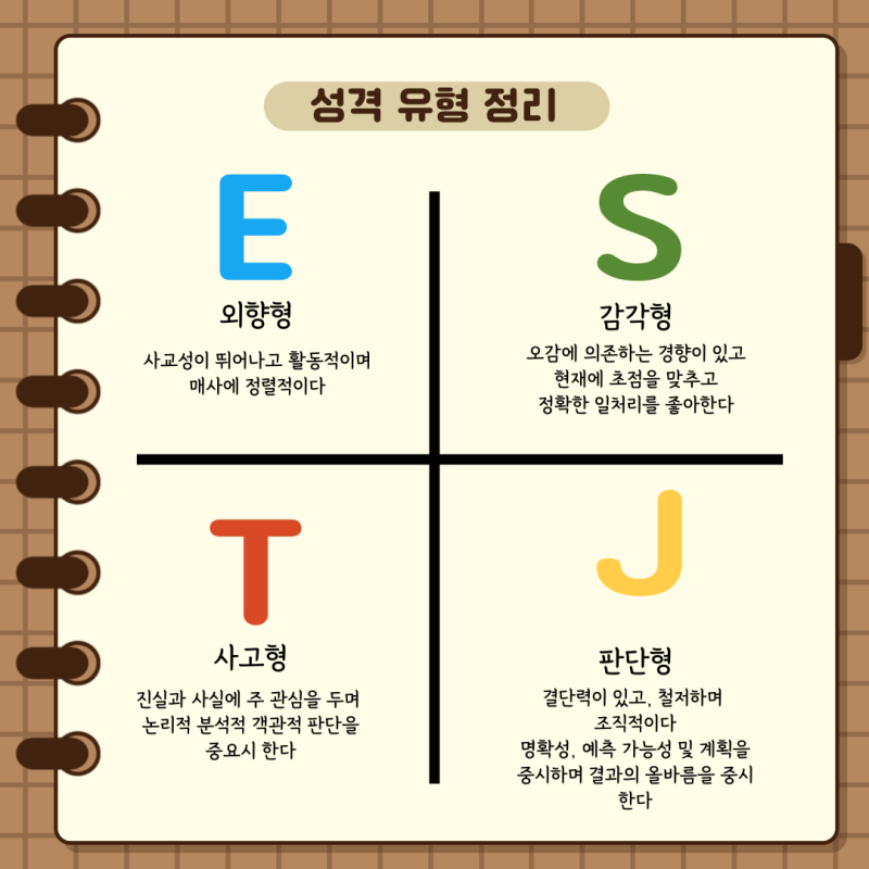 MBTI 유형별 성격 특징 - ESTJ편 (특징, 이상형, 빙고) : 네이버 블로그