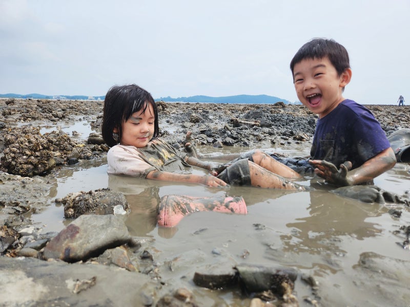 9월 서해 갯벌체험 낙지 잡았다 낙지잡는 꿀팁 네이버 블로그