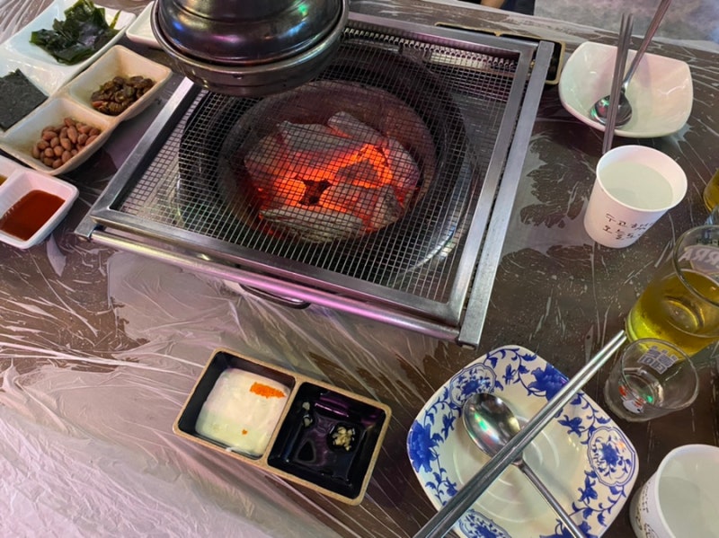 부산 해산물 맛집 ‘삼바리 마린시티점 산낙지 숯불구이 신선한 조개찜 해운대 직화구이 맛집 추천 마린시티 술집