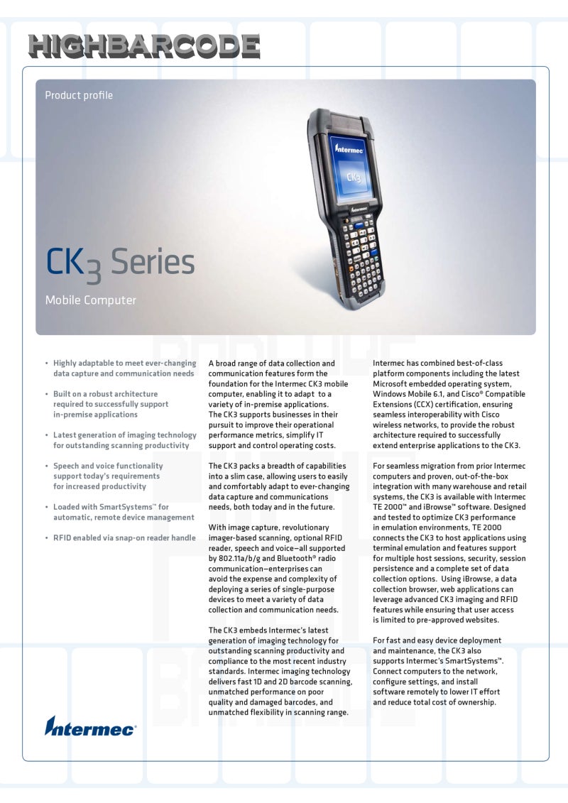 하니웰 PDA CK65 모바일 컴퓨터 스펙시트 및 CK3, CK3X, CK3R 액세서리 호환 여부 : 네이버 블로그