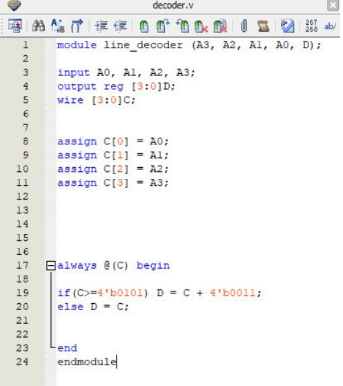 [디지털시스템실험/Verilog/FPGA]2to4 decoder/3 to 8 decoder/4bit Binary to BCD ...