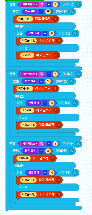 엔트리- 인공지능 블록을 활용하여 가위바위보 게임 만들기 : 네이버 블로그