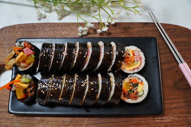 옛날소세지김밥 맛있게 싸는법과 편스토랑 부추삼겹김밥 이찬원레시피 초간단 김밥 요리 네이버 블로그