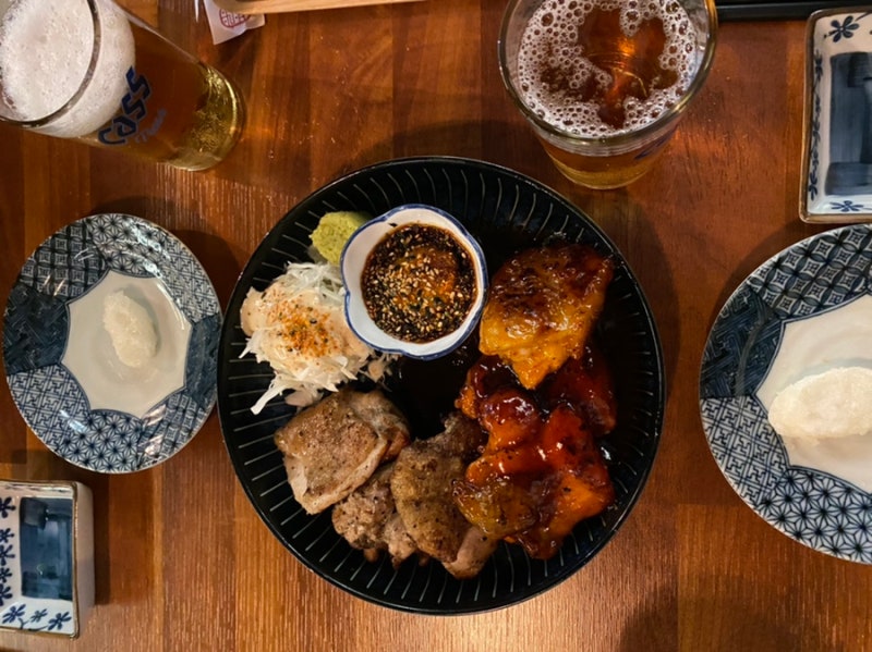 강릉 일월육일 유천지구 분위기 좋고 맛있는 신상 홍제동 이자카야 닭다리살직화구이 반반 해물듬뿍라면 네이버 블로그
