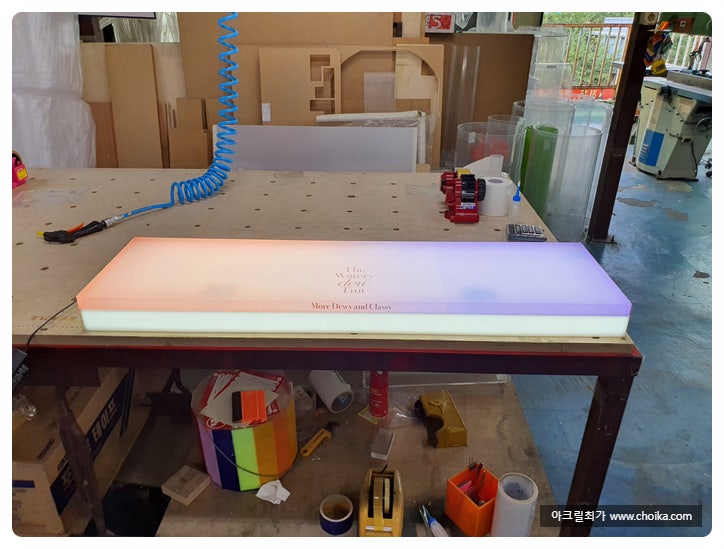 K2209-16 해외전시용 아크릴 화장품 전시매대 조명박스 : 네이버 블로그