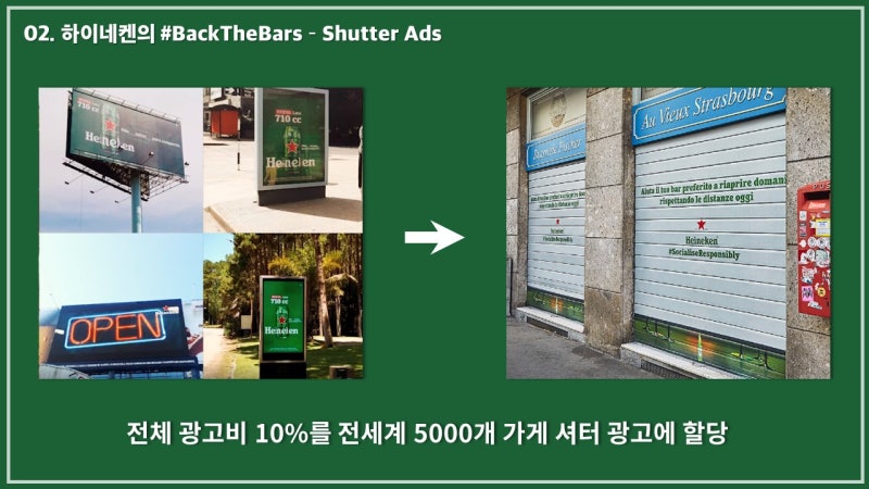 [2022 클리오 광고제 수상작] Heinekend의#BackTheBars - Shutter Ads : 네이버 블로그