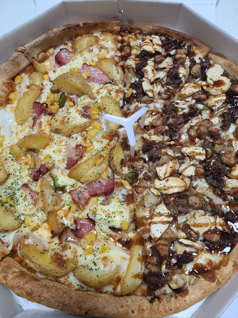 울진 맛집 울진읍 청년피자 반반 오리지널 진짜감자피자 리얼불고기 후기 네이버 블로그