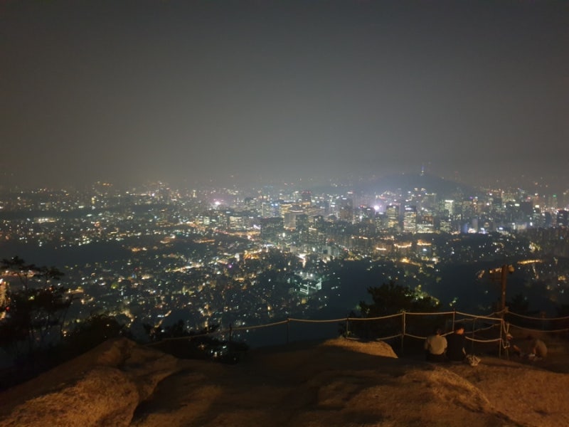 인왕산 야간산행 등산코스 경복궁역~종로도서관~황학정~인왕산~윤동주문학관시내버스~경복궁역 네이버 블로그