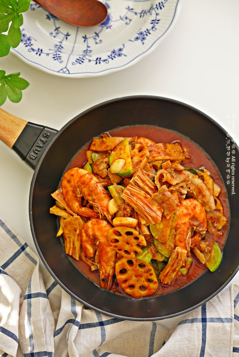 마라샹궈 만들기 소스 집에서 맛있게 마라샹궈 재료 푸주 불리기 손님 초대 요리 네이버 블로그