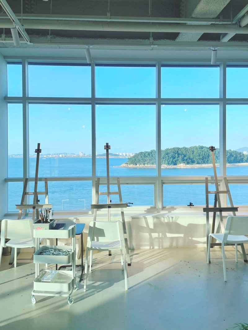 영종도 데이트 바다를 보며 그림 그리는 성수미술관 네이버 블로그