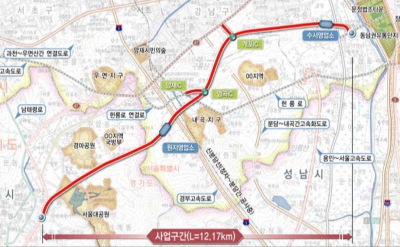 시흥~송파 고속도로 민간투자사업 전략환경영향평가 결정 공개 출입시설에 따른 수혜지역 분석 네이버 블로그