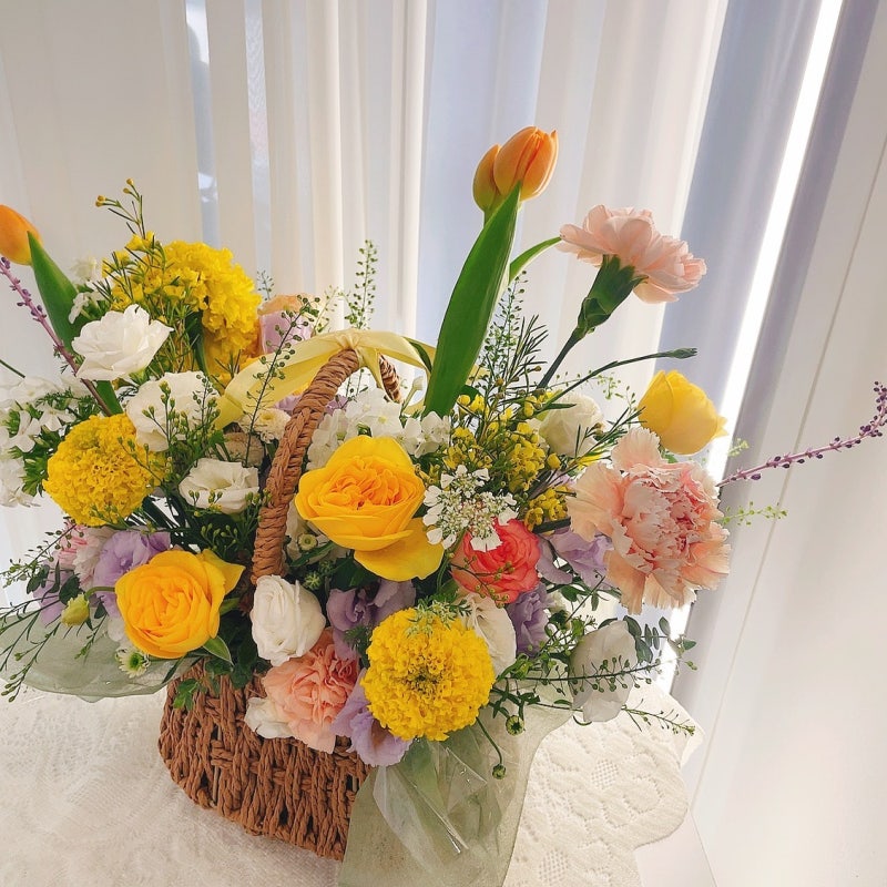 중대형꽃바구니 : 네이버 블로그