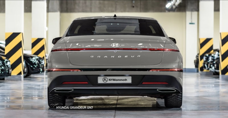 현대 그랜저 풀체인지 GN7 후면 예상도 및 제원 공개 기아 K8 휠베이스와 동일 : 네이버 블로그