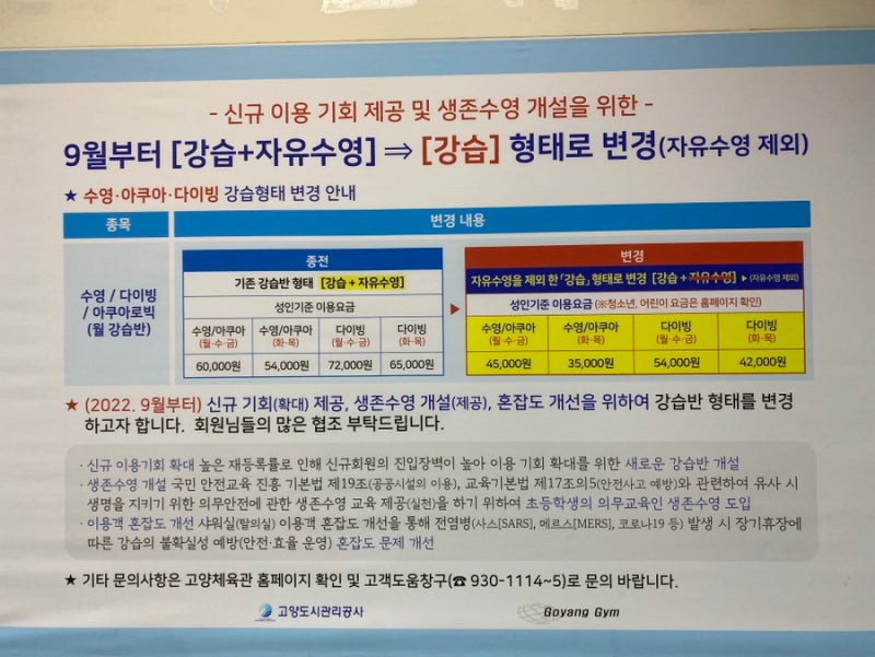 고양체육관 수영장 자유수영 시간표 시설안내 강습후기 등 네이버 블로그