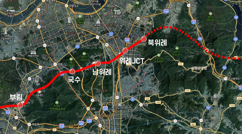 시흥~송파 고속도로 민간투자사업 전략환경영향평가 결정 공개 출입시설에 따른 수혜지역 분석 네이버 블로그