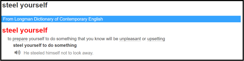 영어저금통 ::: 17. steel oneself for 뜻 : 네이버 블로그