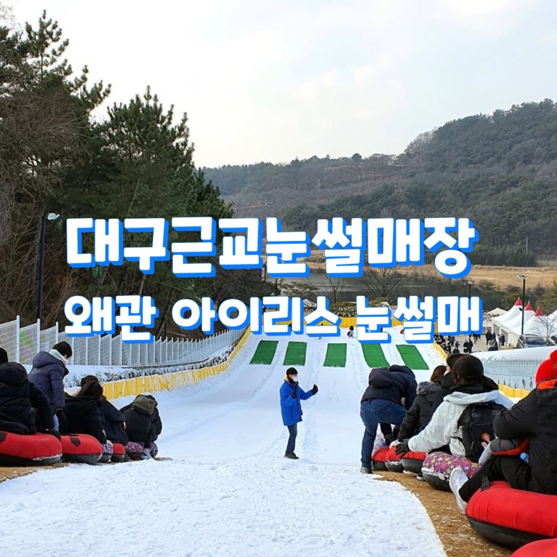 대구근교눈썰매장 왜관 아이리스 눈썰매 네이버 블로그