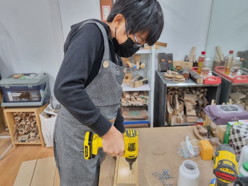 Diy목공정규클래스 일대일 목공수업 초등학생 초등목공 도면그리기 드릴사용법 케가끼게이지 자양동에서 목공배우러 온 광진구 군자역