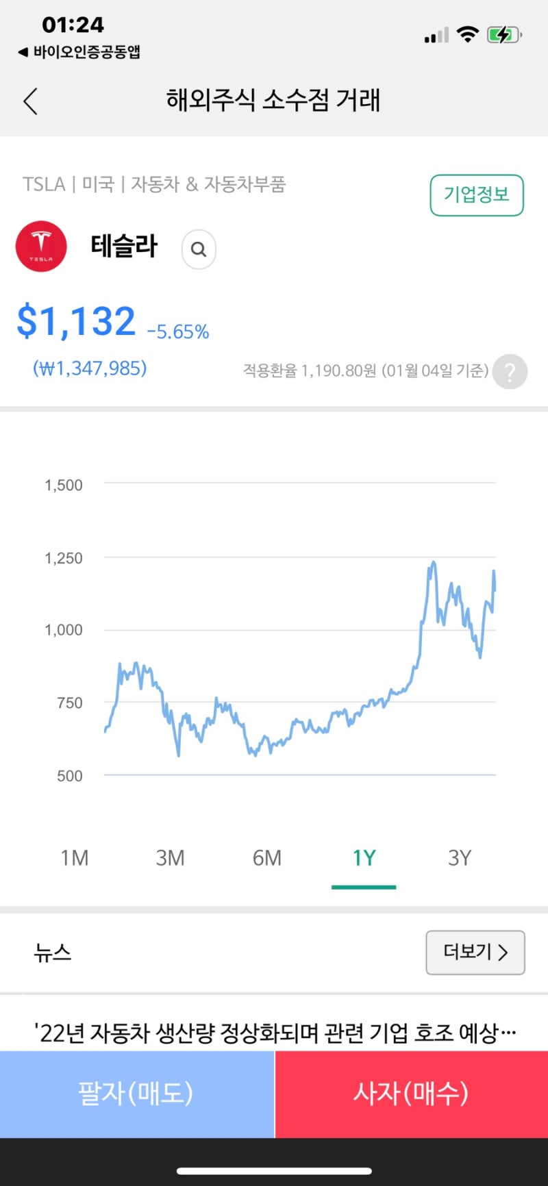 해외주식 소수점 매매 투자 방법 증권사 비교 환전수수료 우대환율 수수료 단점 자동매수 기능 네이버 블로그