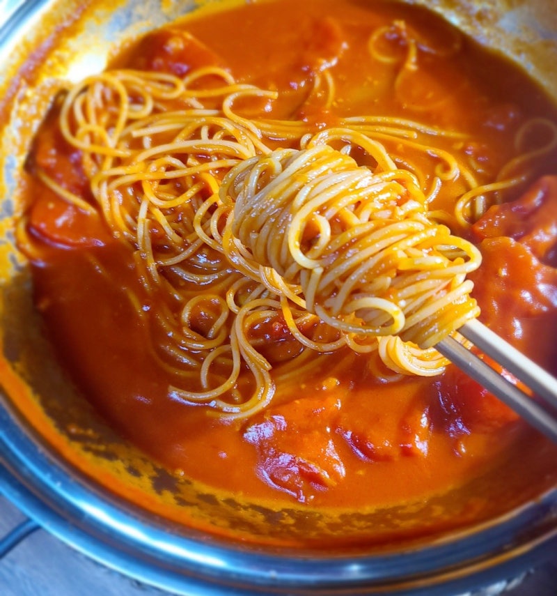 류수영 토마토버터파스타 만드는법 원팬 10분완성 어남선생 토마토 파스타 만들기ft편스토랑 네이버 블로그
