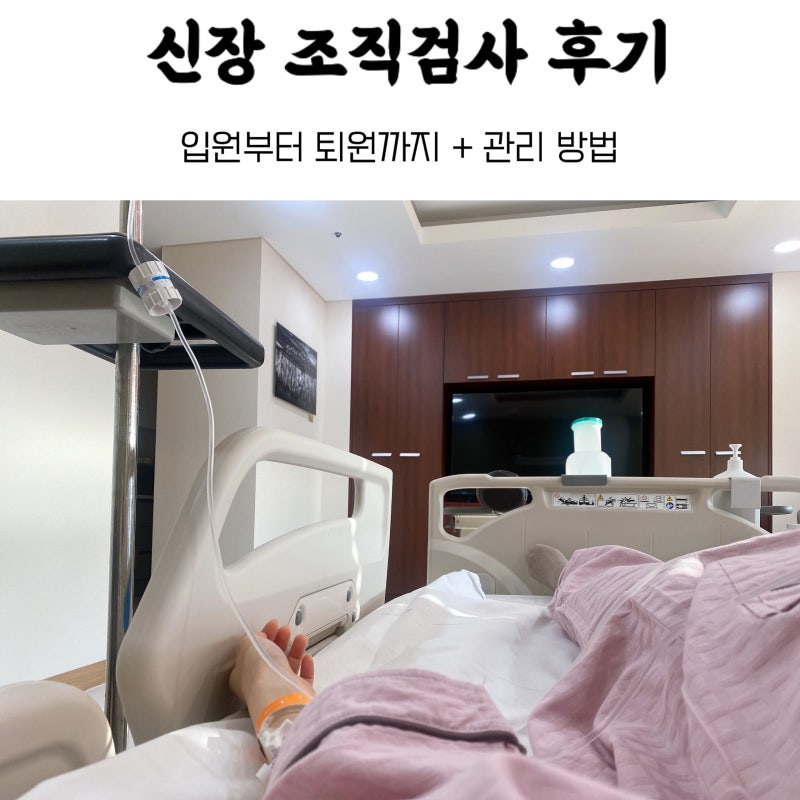 신장조직검사 후기 강동경희대병원 1박2일 입원일지 네이버 블로그