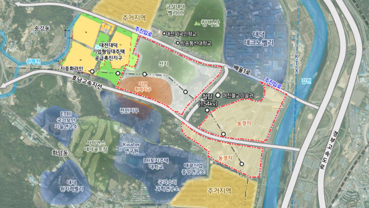 대전광역시유성구 탑립전민지구 국가산업단지 개발사업 및 도시관리계획개발제한구역해제 Gb해제 결정변경 우리동네개발