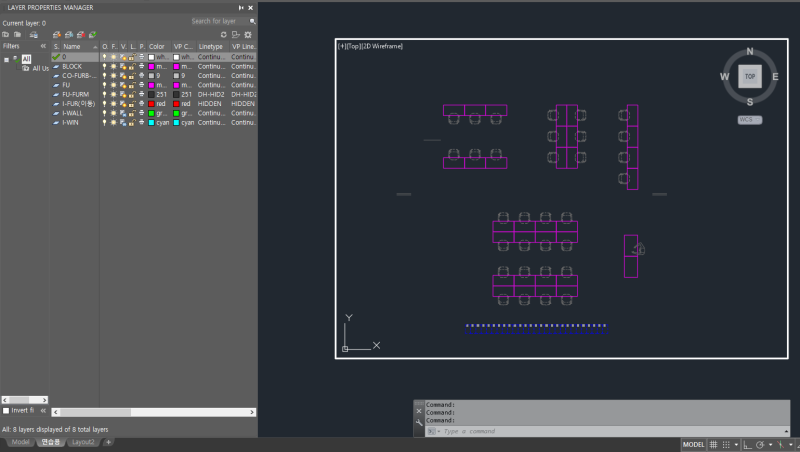 오토캐드[Auto CAD] _ 배치탭 MV 만들기 [MVIEW / 엠뷰] - 영어 ver. : 네이버 블로그