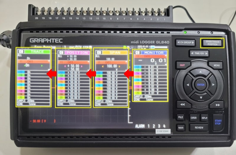 [Graphtec] GL840M _ GL240 데이터로거 / 구성 및 사용법 셋팅 : 네이버 블로그