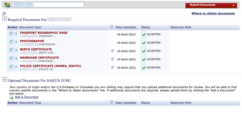 [미국 CR/IR-1] NVC: DS-260, Civil Documents : 네이버 블로그