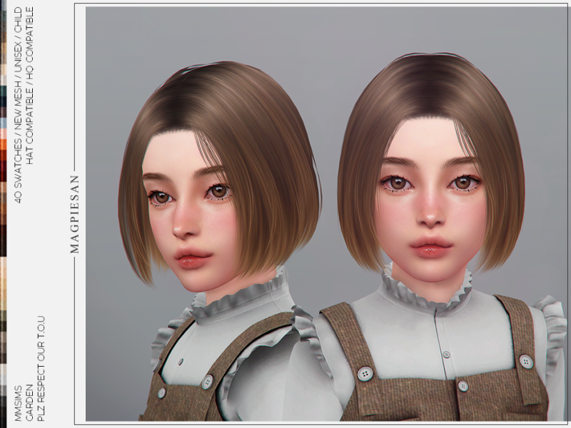 심즈4 CC 어린이·유아 헤어 // MMSIMS Hair Garden CU&PU : 네이버 블로그