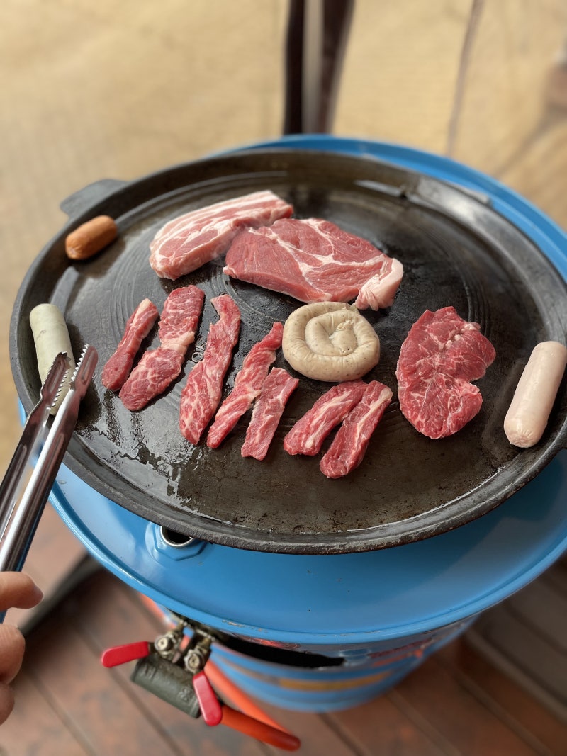대전 와동 한마음정육식당 글램핑 식당 이용 야외 바베큐 즐기기 네이버 블로그