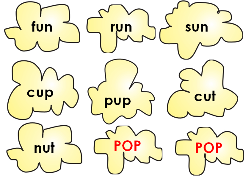 Phonics Activity - Popcorn Words : 네이버 블로그