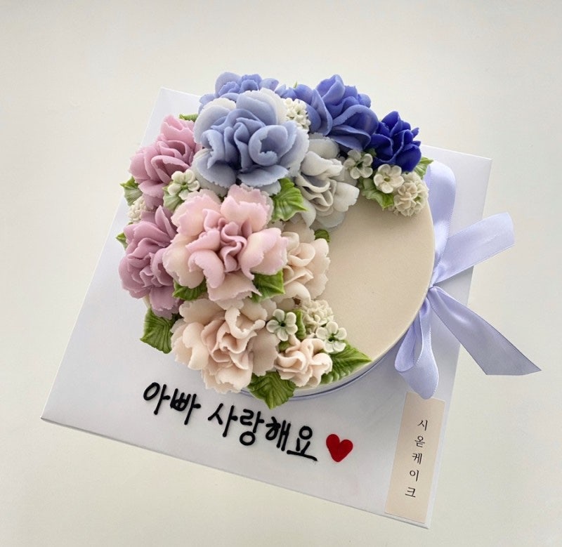 서울 앙금플라워 떡케이크 전문 시옫케이크 디자인 & 사이즈 안내 : 네이버 블로그