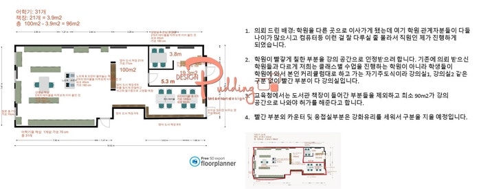 교육청 제출을 위한 영어학원 인테리어 설계 도면 평면도 디자인푸딩 네이버 블로그