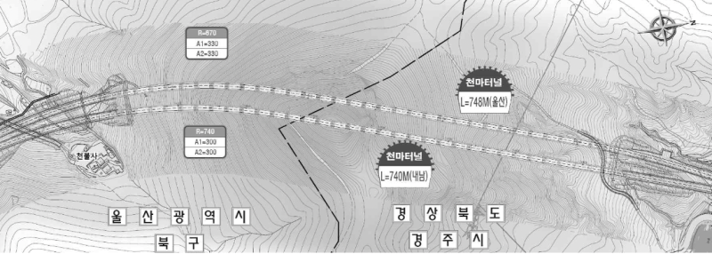 울산농소∼경주외동 국도건설공사울산경북 경주시 우리동네개발이야기 사업노선도 연장은 교차로는 네이버 블로그