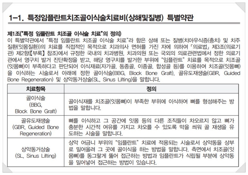 치조골이식 치아보험 Vs 수술특약 공통점과 차이점 네이버 블로그