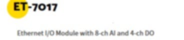 [ICPCON] ICPDAS의 이더넷 기반 IO 모듈, ET-7017 Ethernet I/O Module with 8-ch AI and 4-ch DO : 네이버 블로그