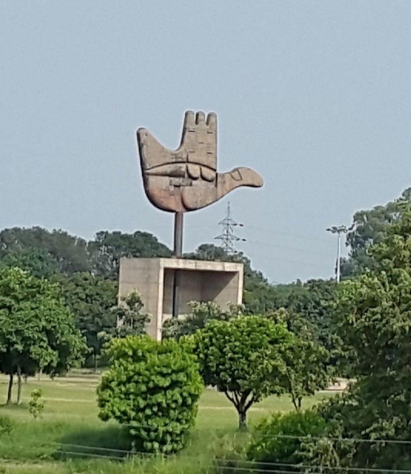 르 코르뷔지에의 오픈핸드 모뉴먼트. open hand monument, chandigarh, india, le corbusier ...