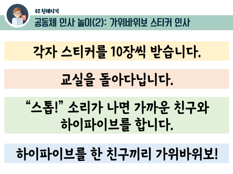 [학급운영시스템] 2022 첫만남 프로젝트(2일차): 친해지기(그림책 학급운영-인사, 공동체 놀이) : 네이버 블로그
