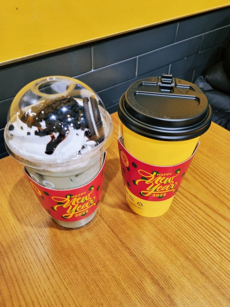 용인 상하동 컴포즈 커피민트초코오레오라떼다즐링티 단거 먹고 힘내세요 네이버 블로그