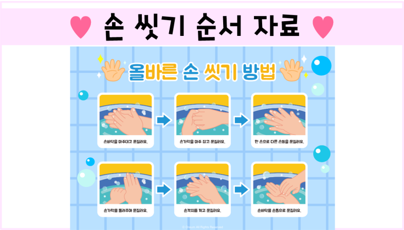 쏘미쌤손 씻기 순서 손 씻기 손 씻는 방법 손 씻기 순서 교실 자료 교실 환경 구성 새 학기 교실 환경