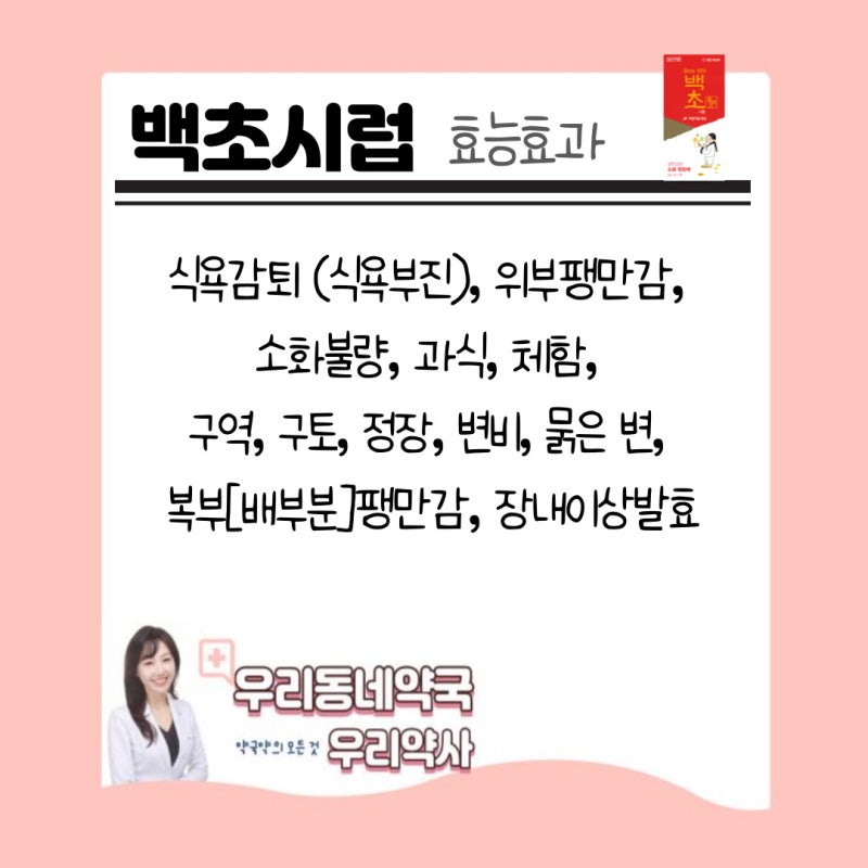 우리약사 어린이 코로나 재택 상비약 소화정장제 백초시럽 아이 배 아프고 체하고 토하고 설사할 때 백초시럽 네이버 블로그