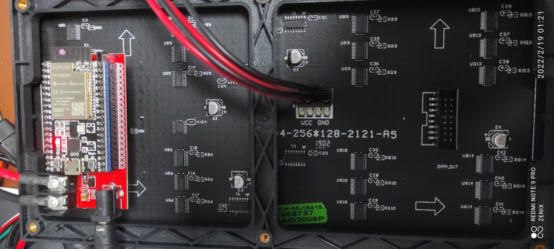 [ESP32] RGB Matrix Panel Drive Interface Board for ESP32 DMA : 네이버 블로그