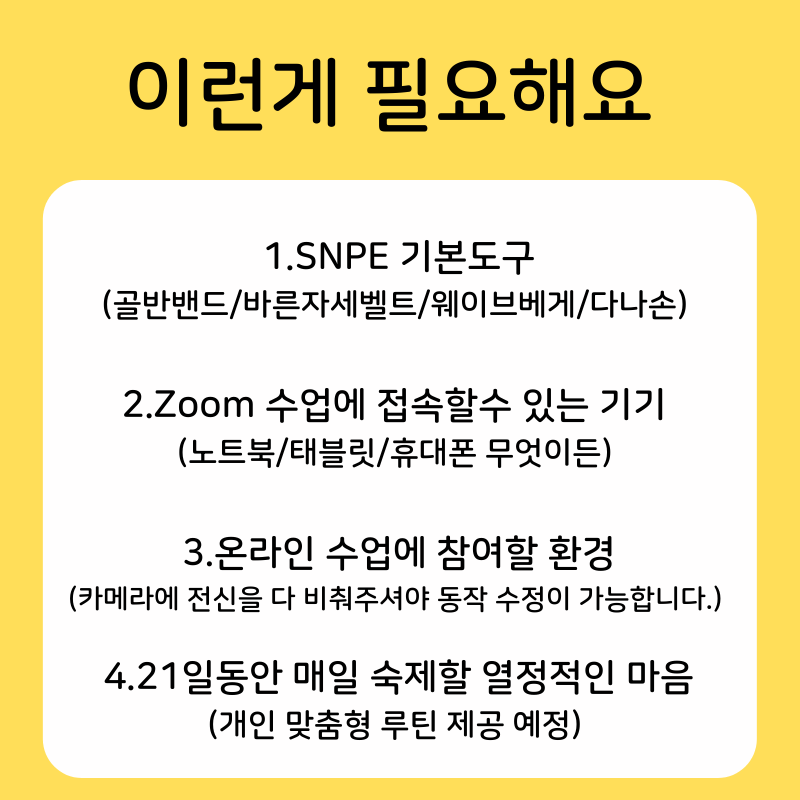 [Home Live SNPE 개인레슨] 개별 맞춤형 온라인 바른자세척추운동 클래스 2022년 3월 모집 (19기) : 네이버 블로그