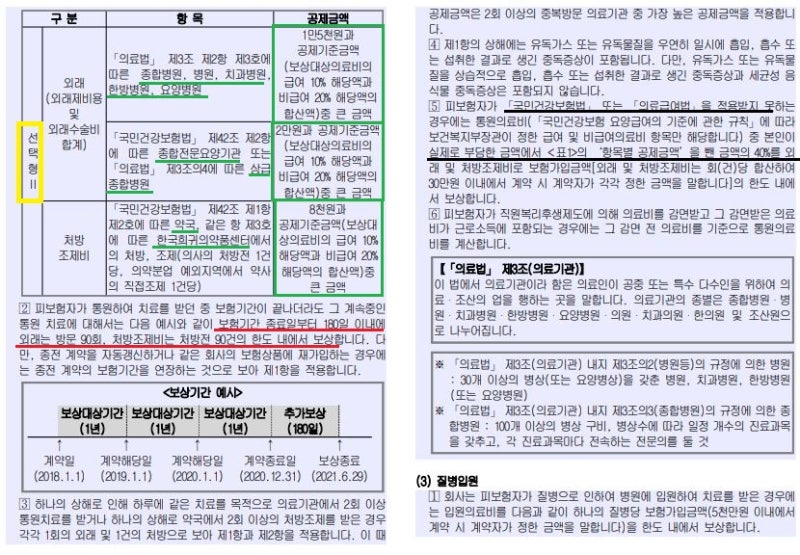 실손의료비보험실비보험 약관 설명 3세대 실손 네이버 블로그