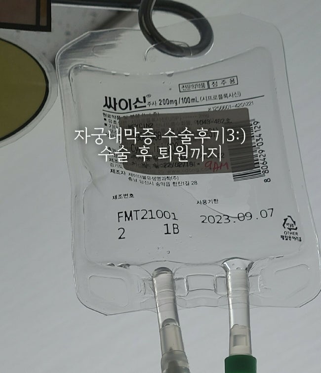 자궁내막증 수술후기3 수술 후 퇴원까지4박 5일 가퇴원 비용 네이버 블로그