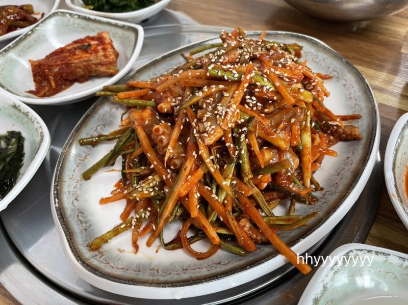 진도쏠비치 근처 밥집용천식당 솔직후기 낙지초무침 맛집 네이버 블로그