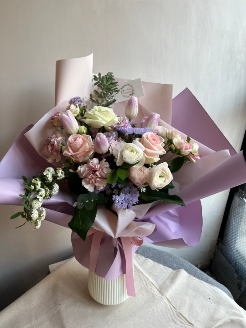463신촌꽃집 이대꽃집 리안플라워leann Flowers 봄꽃다발 튤립꽃다발 네이버 블로그